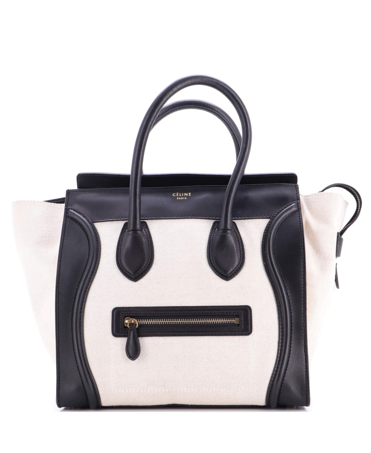 Click here for Pre-Owned Celine Mini Luggage Bag Canvas and Leath... prices