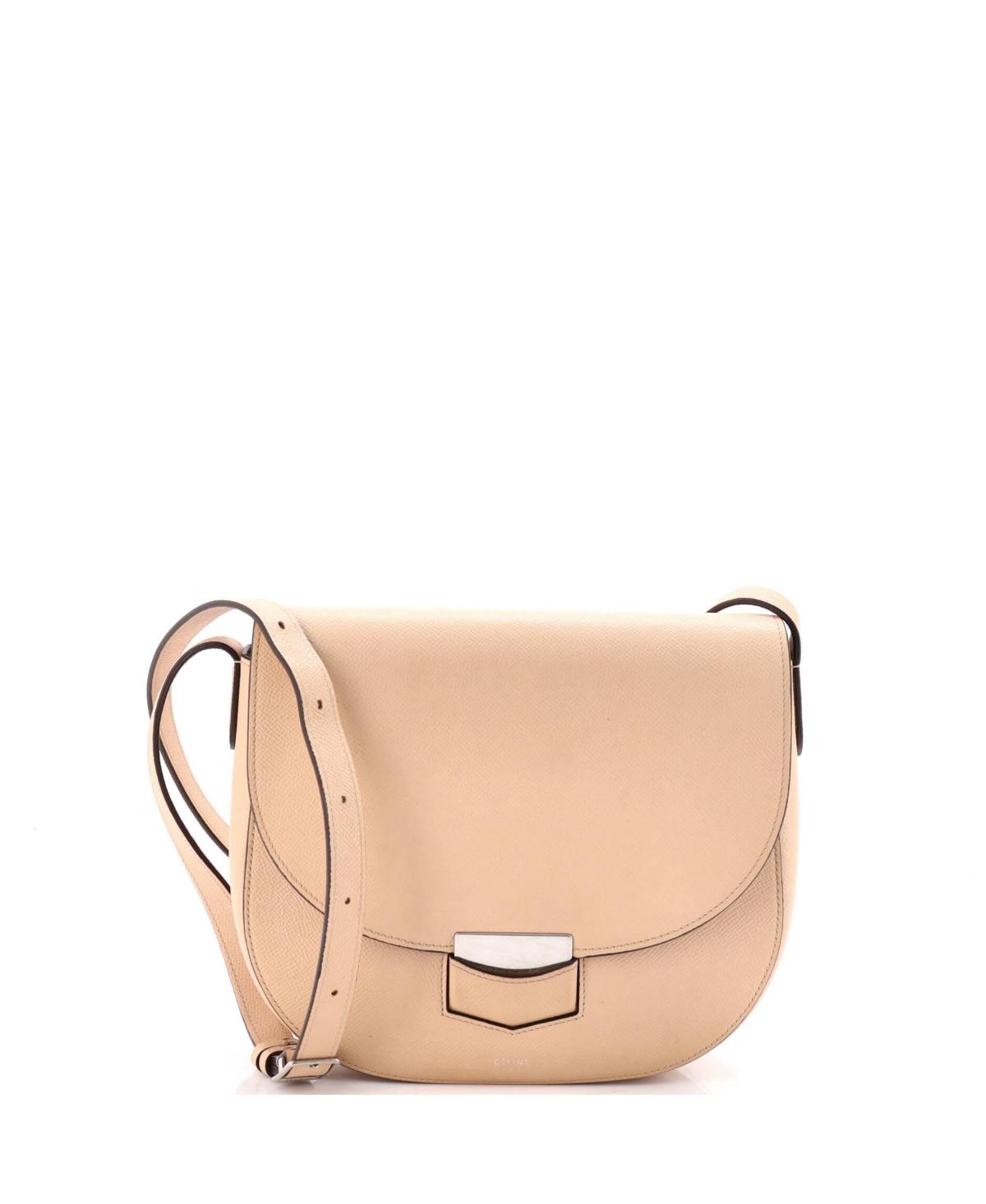 Click here for Pre-Owned Celine Medium Trotteur Crossbody Bag Gra... prices