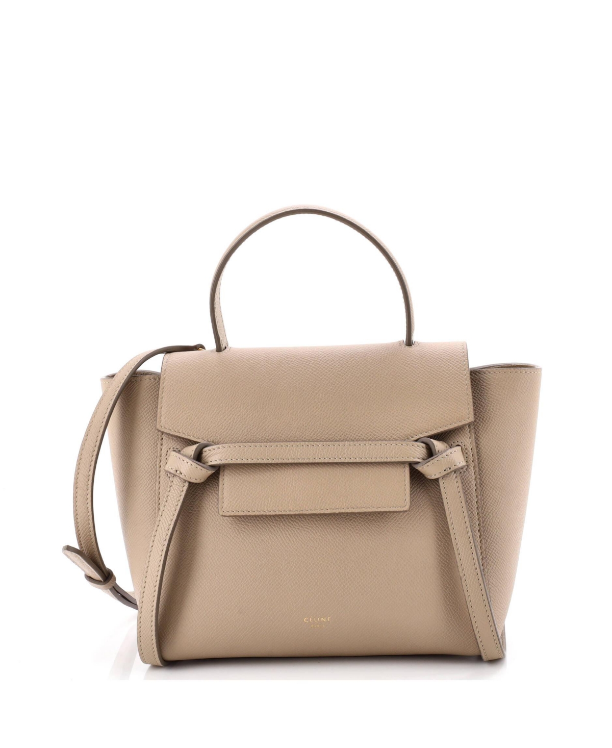 Click here for Pre-Owned Celine Nano Belt Bag Textured Leather -... prices