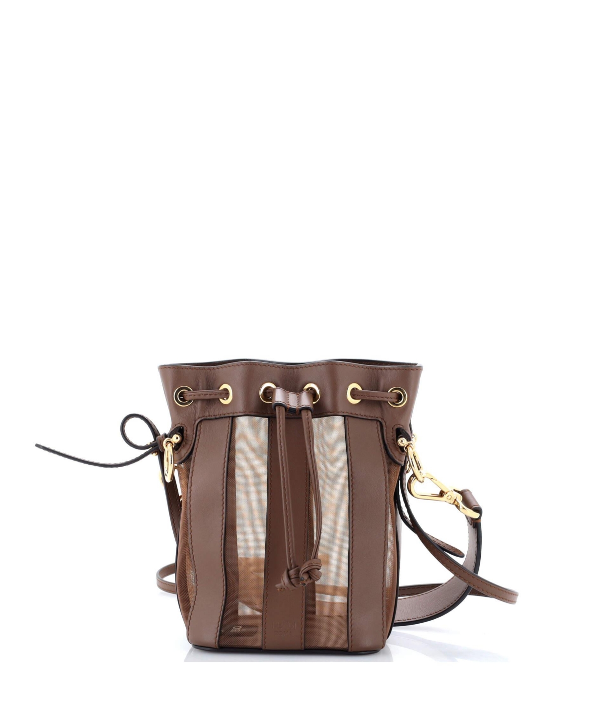 Click here for Pre-Owned Fendi Mini Mon Tresor Bucket Bag Pequin... prices