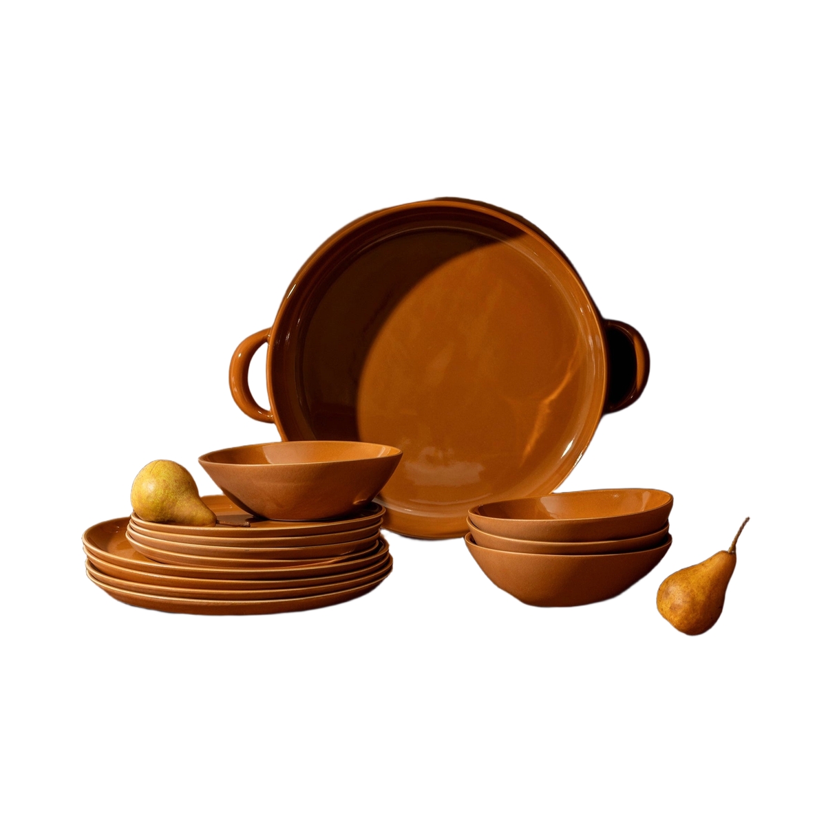 Click here for Gharyan Stoneware  Family Feast Dinnerware Set - M... prices