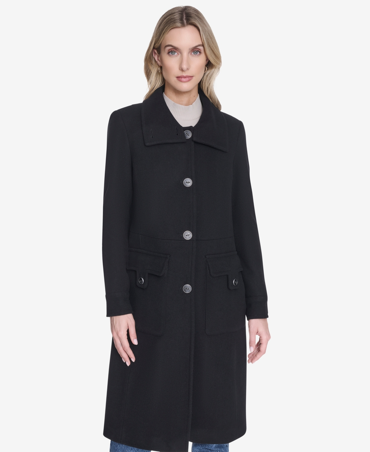 Click here for Andrew Marc Womens Almedia Sb Wool Twill Coat With... prices