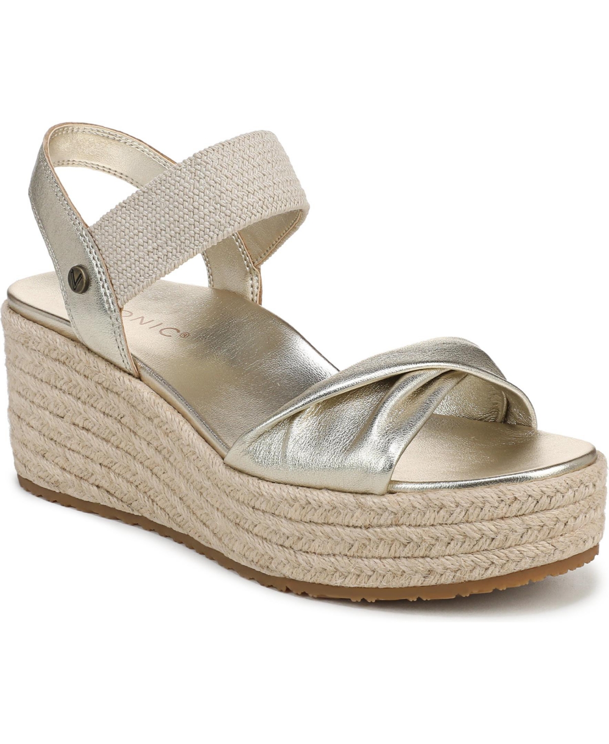 Click here for Vionic Womens Darla Espadrille Sandals - Gold meta... prices