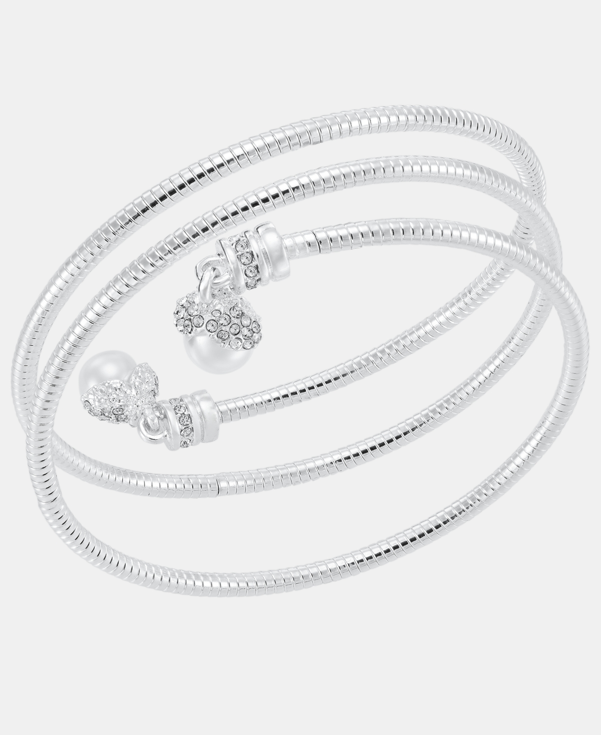 Click here for Anne Klein Silver-Tone Imitation Pearl Crystal Coi... prices