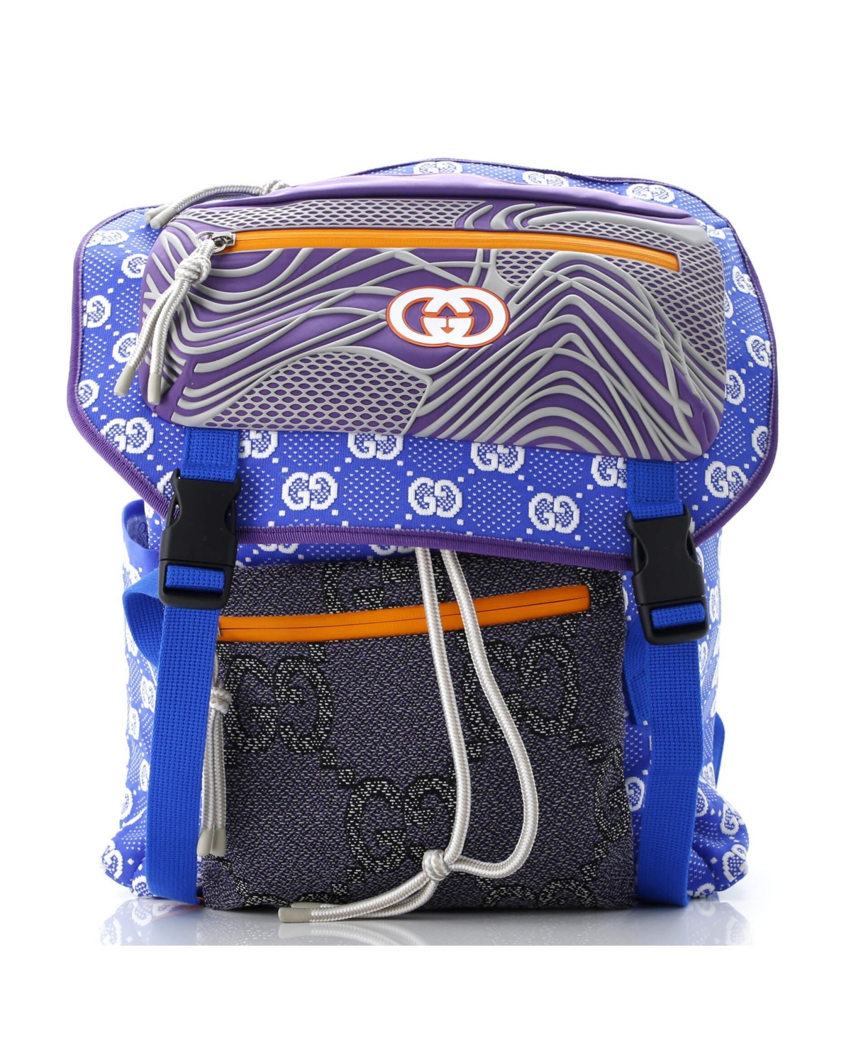 Click here for Pre-Owned Gucci Large Panelled Double Buckle Backp... prices