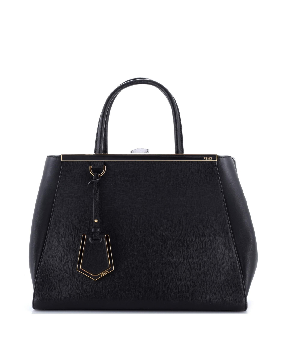 Click here for Pre-Owned Fendi Medium 2Jours Bag Leather - Black prices