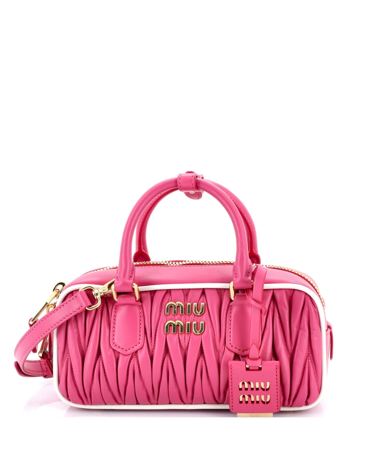 Click here for Pre-Owned Miu Miu Regular Arcadie Top Handle Bag M... prices