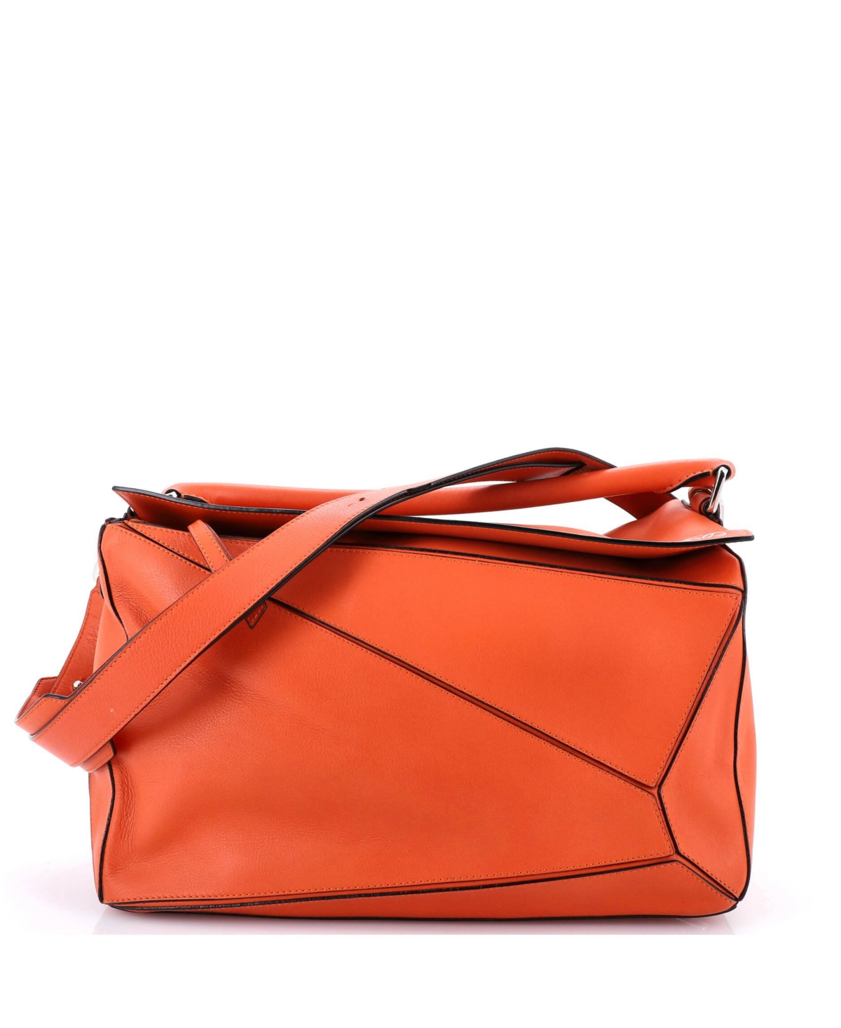 Click here for Pre-Owned Loewe Large Puzzle Bag Leather - Orange prices