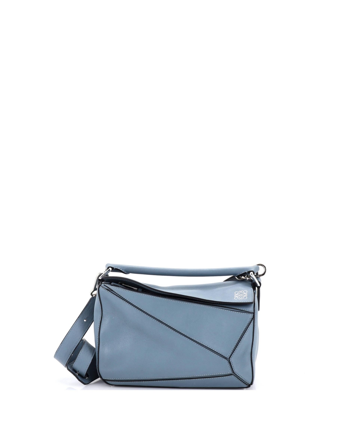 Click here for Pre-Owned Loewe Small Puzzle Bag Leather - Blue prices