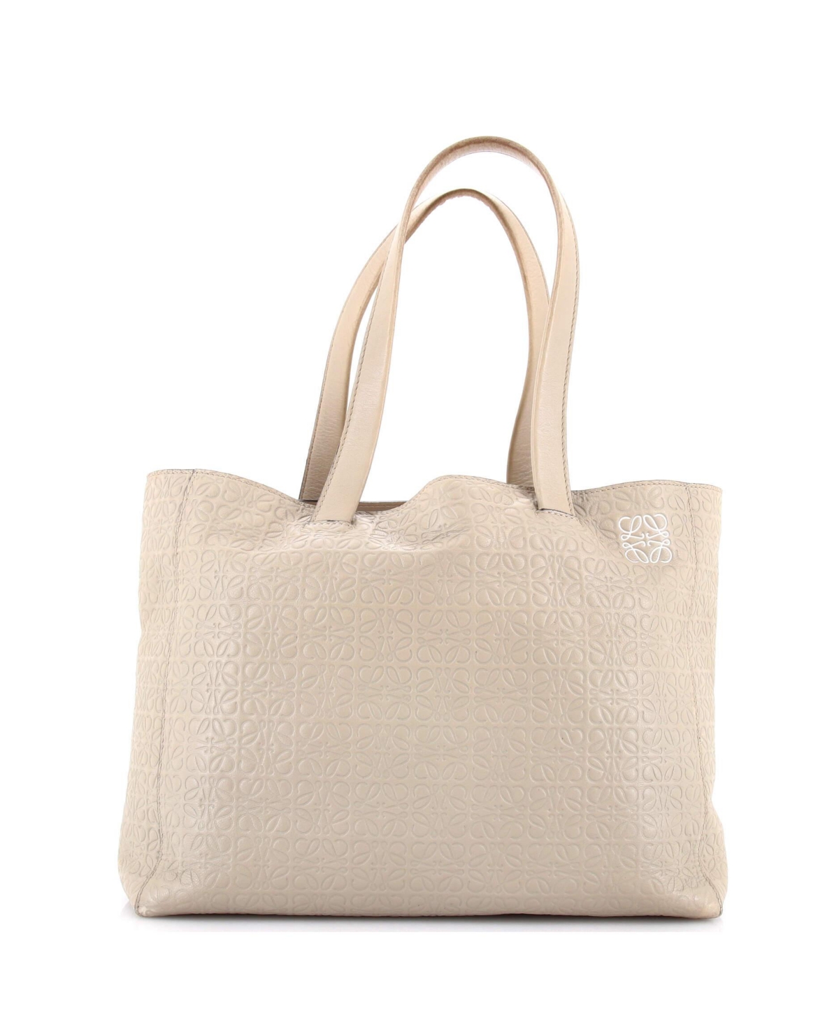 Click here for Pre-Owned Loewe T Shopper Tote Anagram Embossed Le... prices