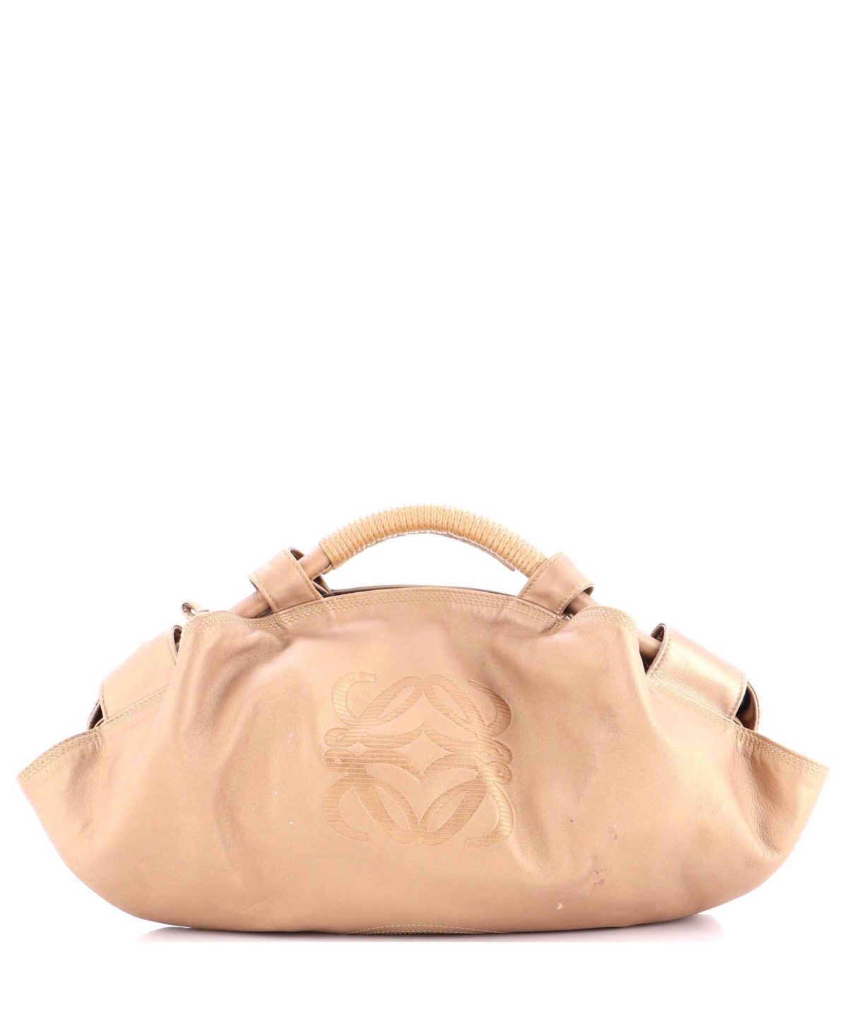 Click here for Pre-Owned Loewe Aire Shoulder Bag Leather - Gold prices