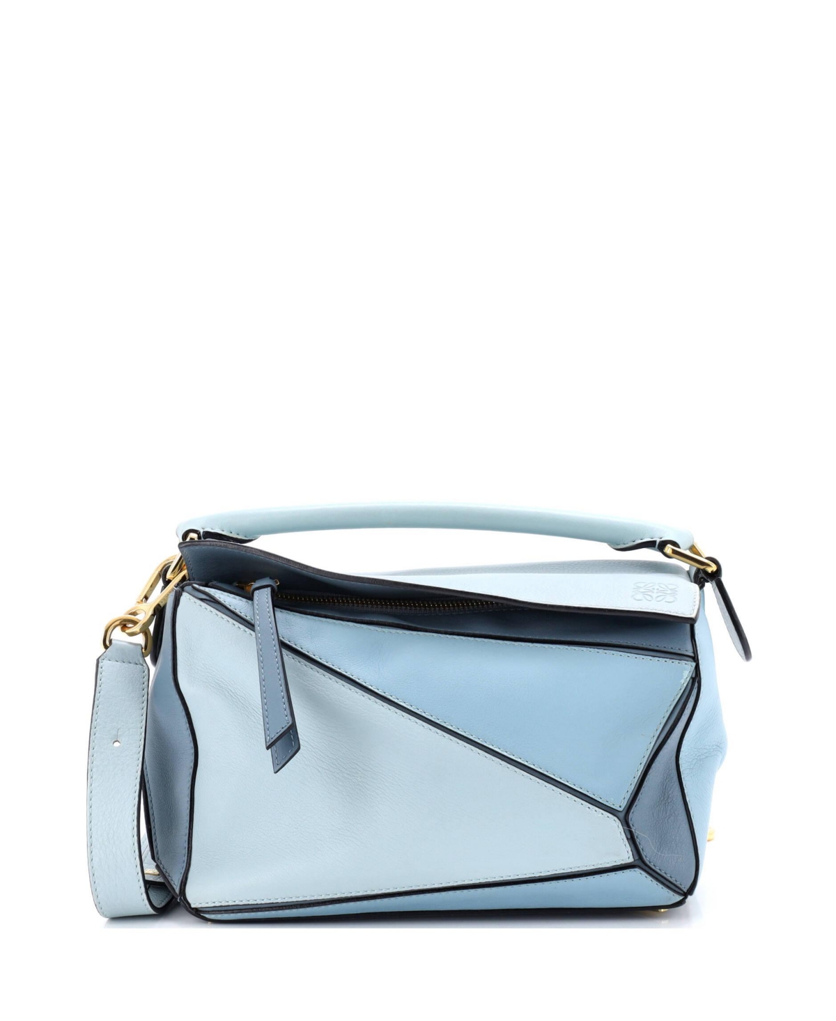 Click here for Pre-Owned Loewe Small Puzzle Bag Leather - Blue prices