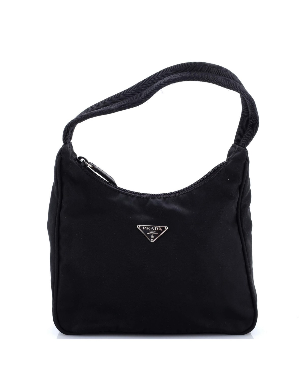Click here for Pre-Owned Prada Mini Hobo Tessuto - Black prices