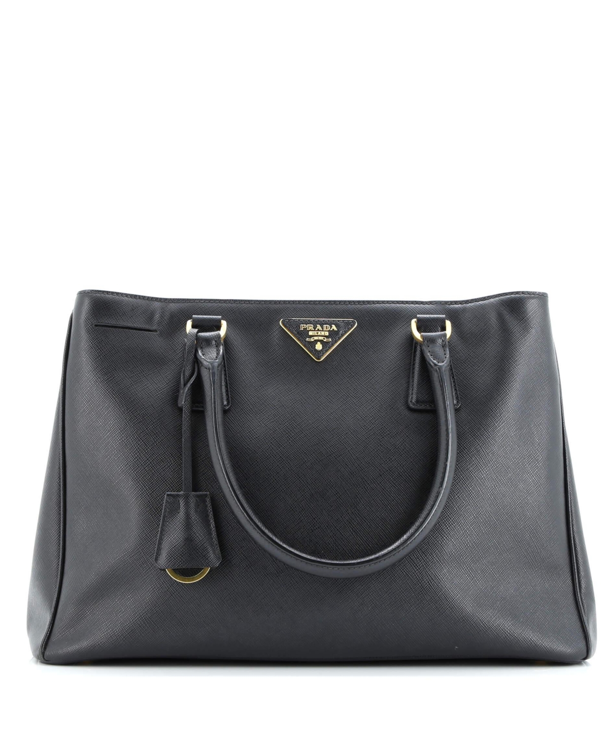 Click here for Pre-Owned Prada Medium Gardeners Tote Saffiano Lea... prices