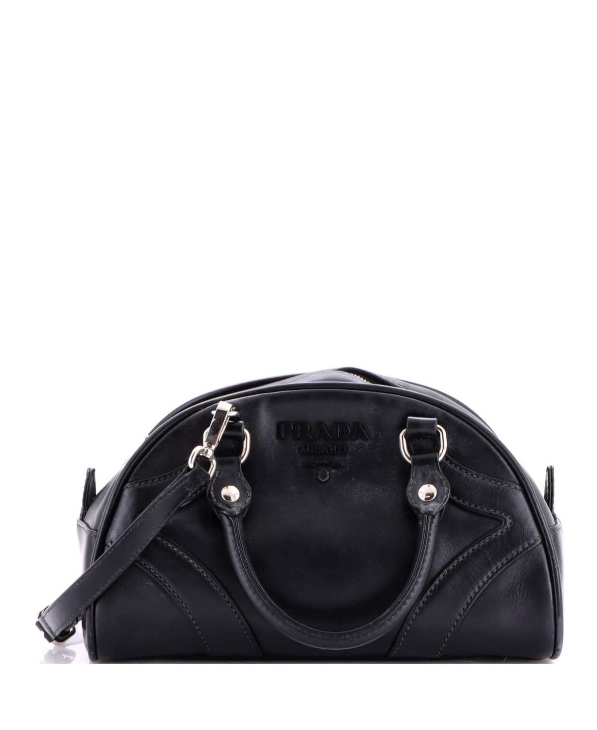 Click here for Pre-Owned Prada Small Bowling Convertible Handle B... prices