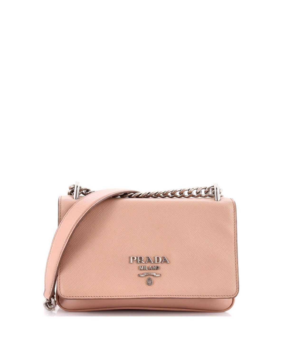 Click here for Pre-Owned Prada Small Chain Flap Crossbody Bag Saf... prices