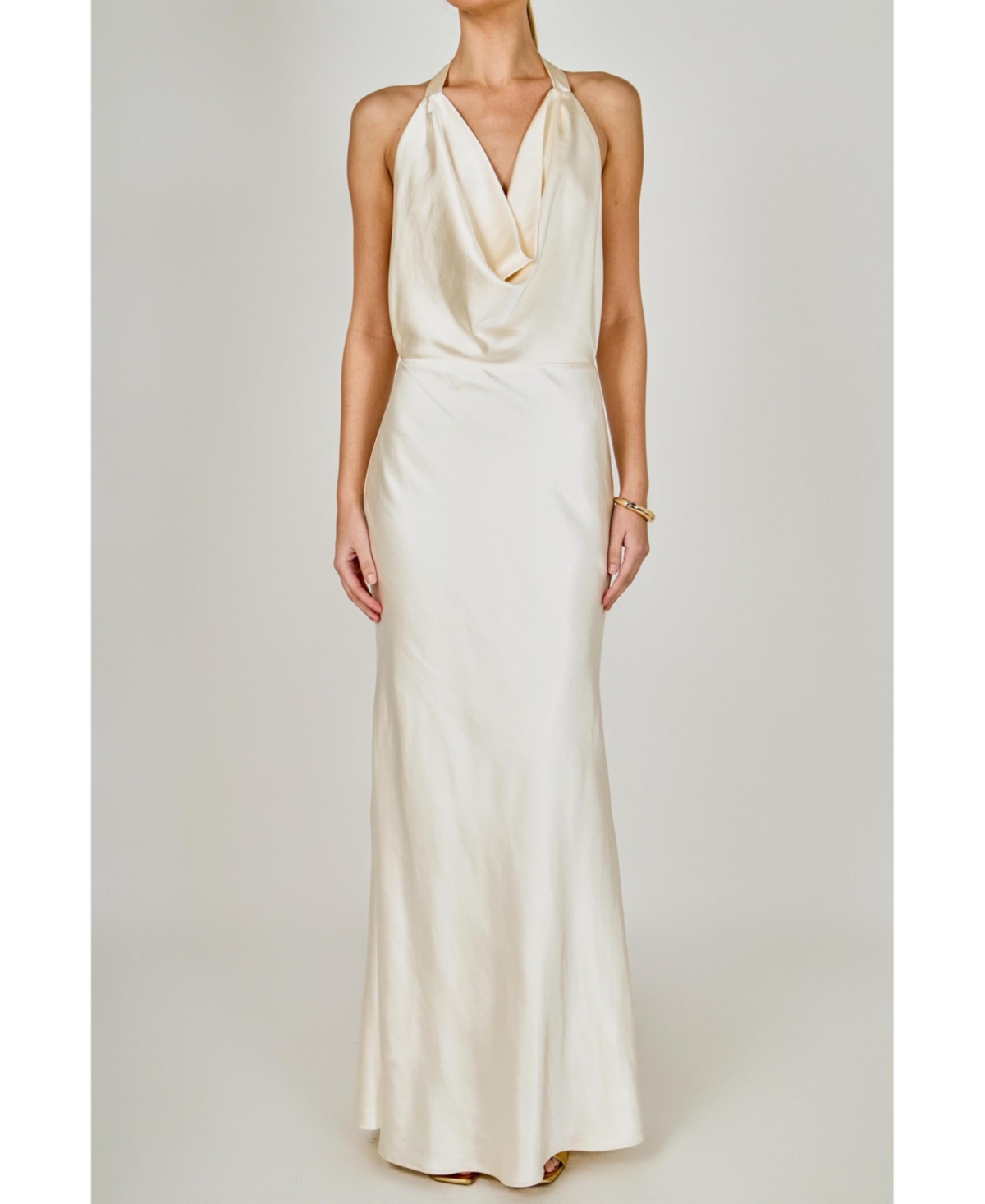 Click here for endless rose Womens Satin Cowl Maxi Dress - Champa... prices