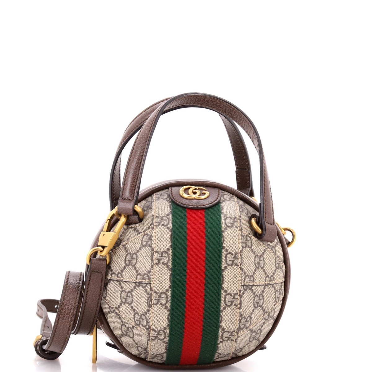 Click here for Pre-Owned Gucci Mini Ophidia Basketball Bag Gg Coa... prices