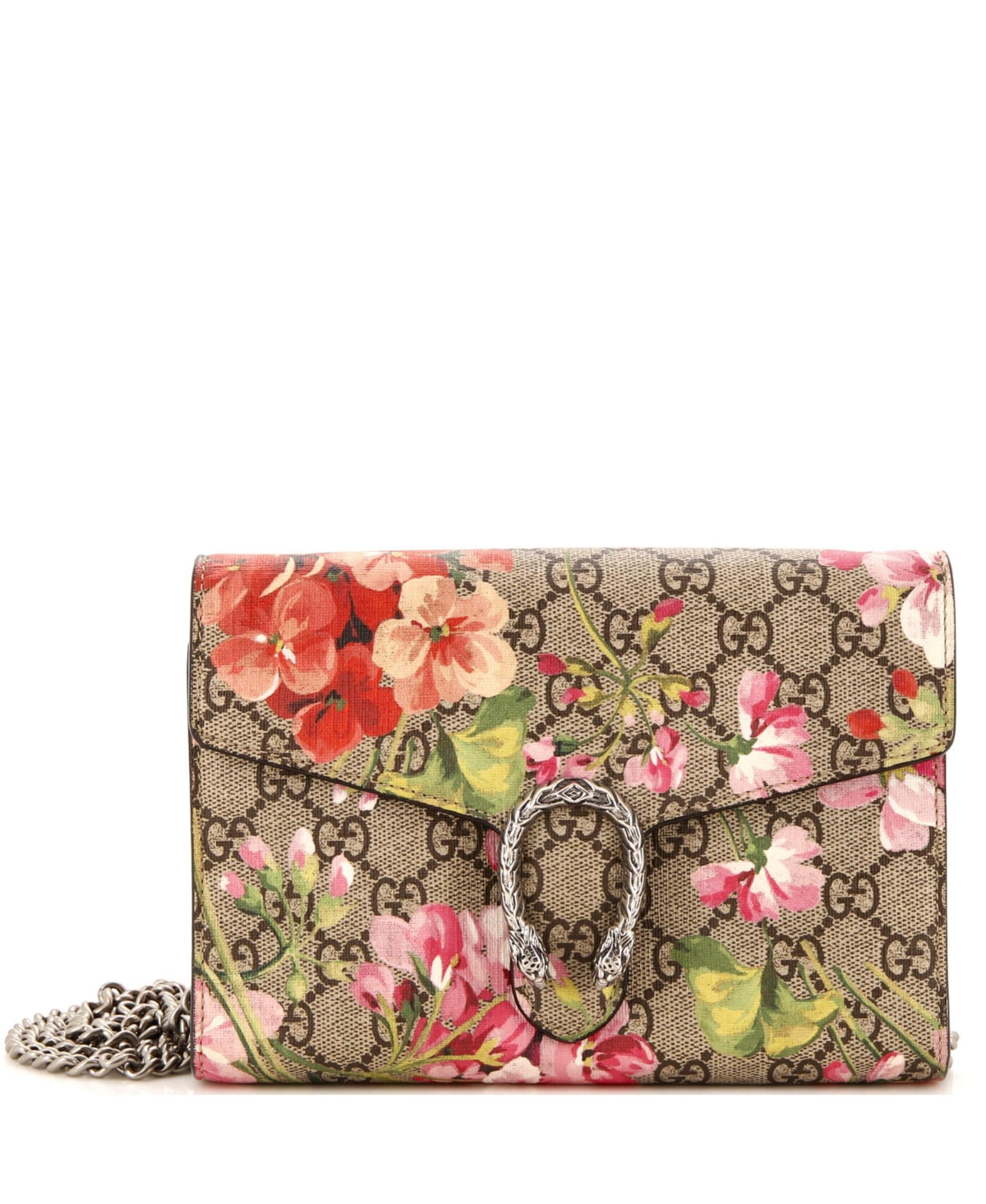 Click here for Pre-Owned Gucci Small Dionysus Chain Wallet Blooms... prices