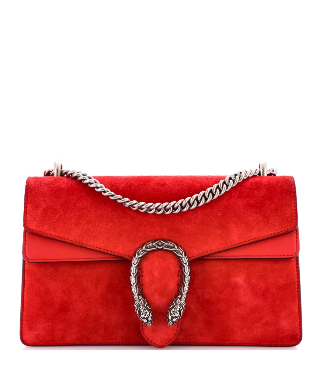 Click here for Pre-Owned Gucci Small Dionysus Bag Suede - Red prices