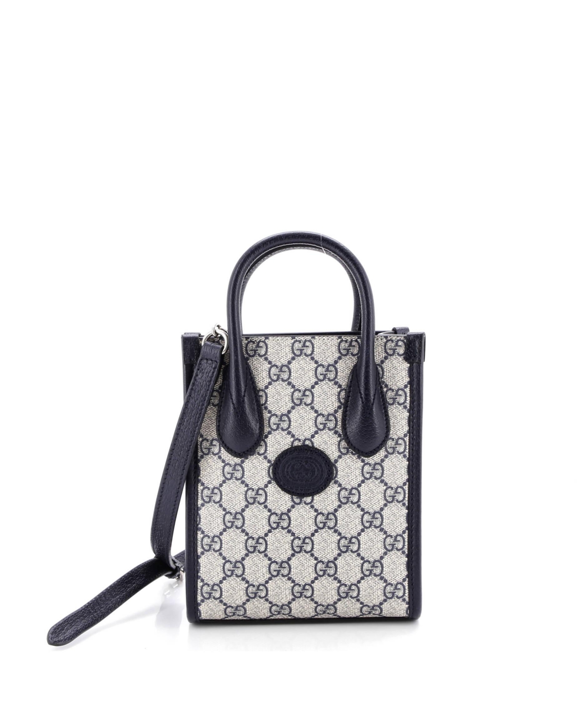 Click here for Pre-Owned Gucci Mini Interlocking G Patch Tote Gg... prices