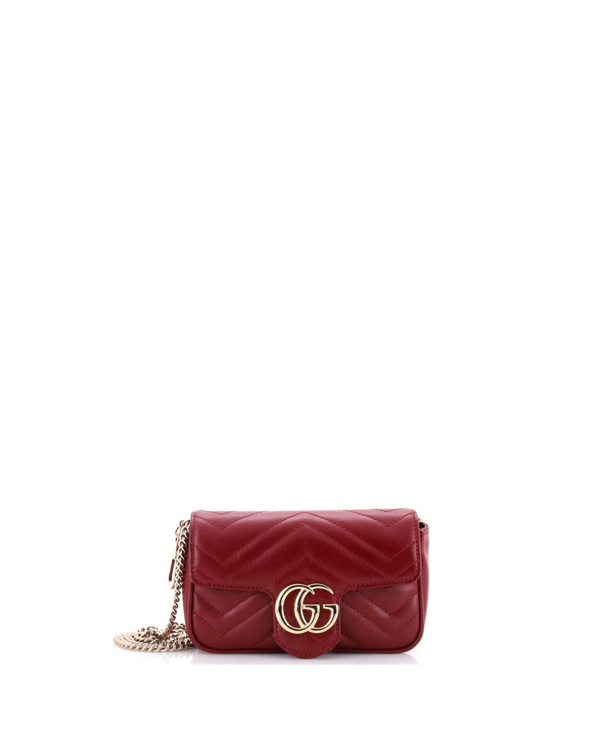 Click here for Pre-Owned Gucci Mini Gg Marmont Flap Bag Matelasse... prices
