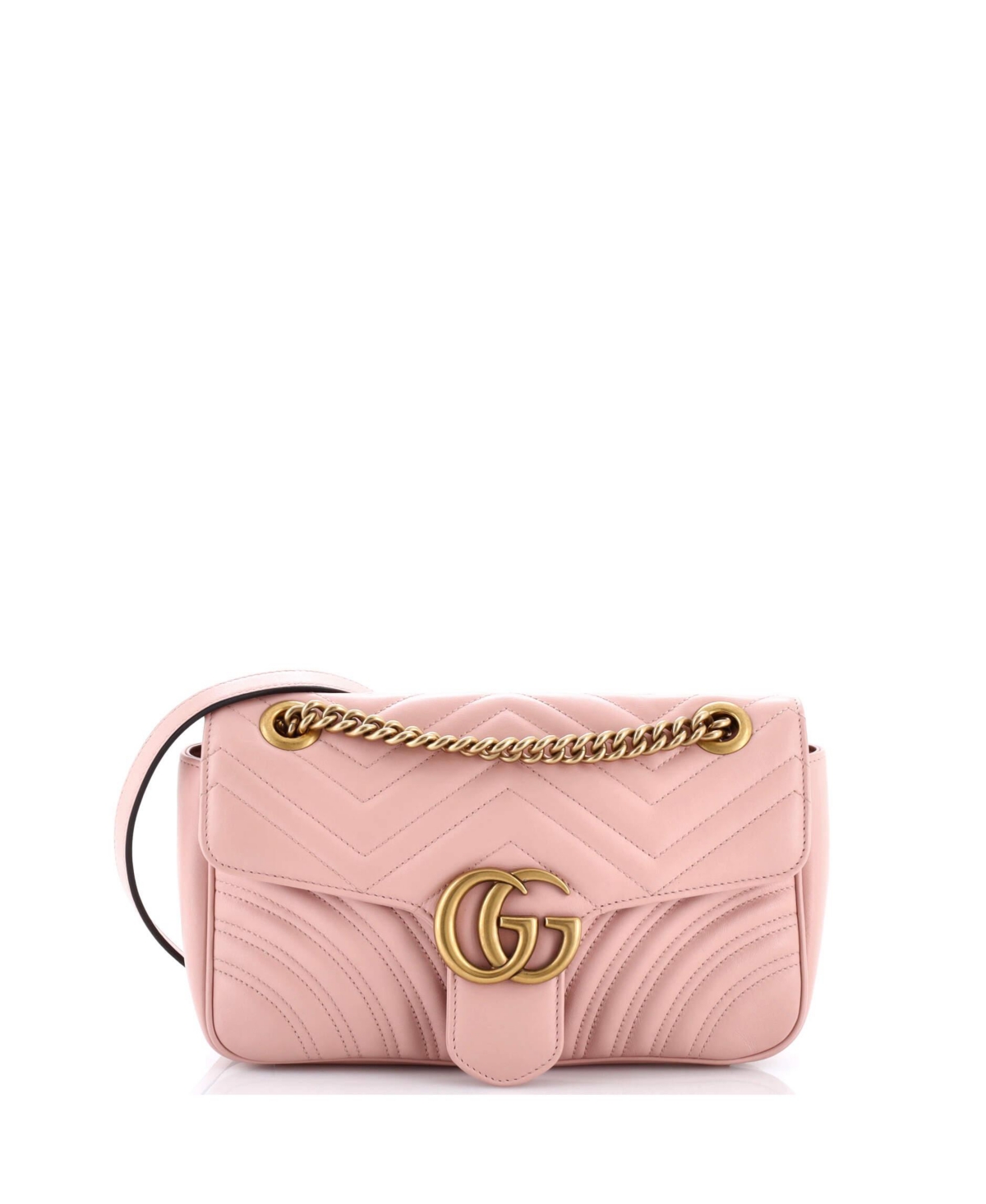 Click here for Pre-Owned Gucci Small Gg Marmont Flap Bag Matelass... prices