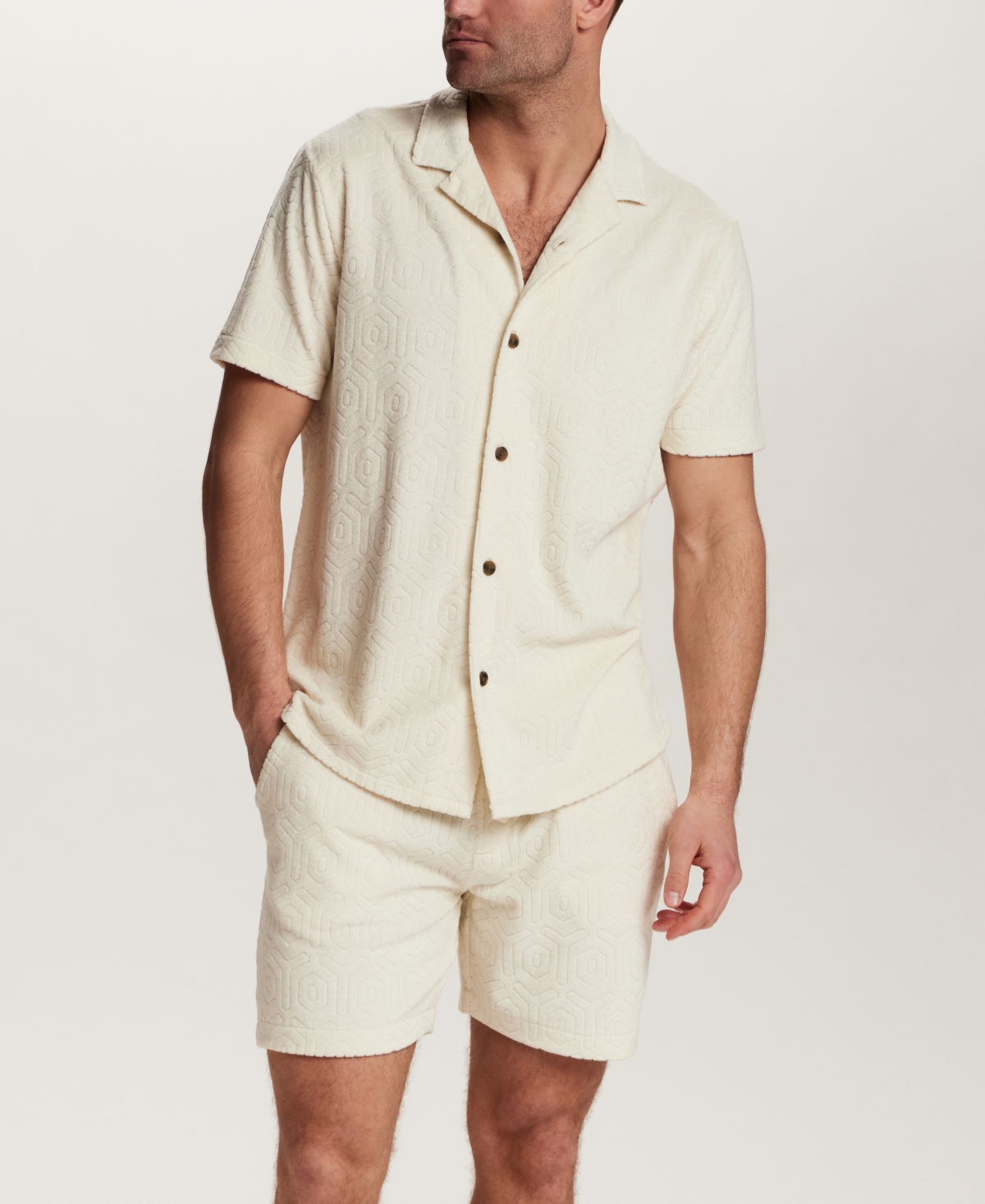 Click here for Vintage & Black Mens Short-Sleeve Shirt - Stone prices