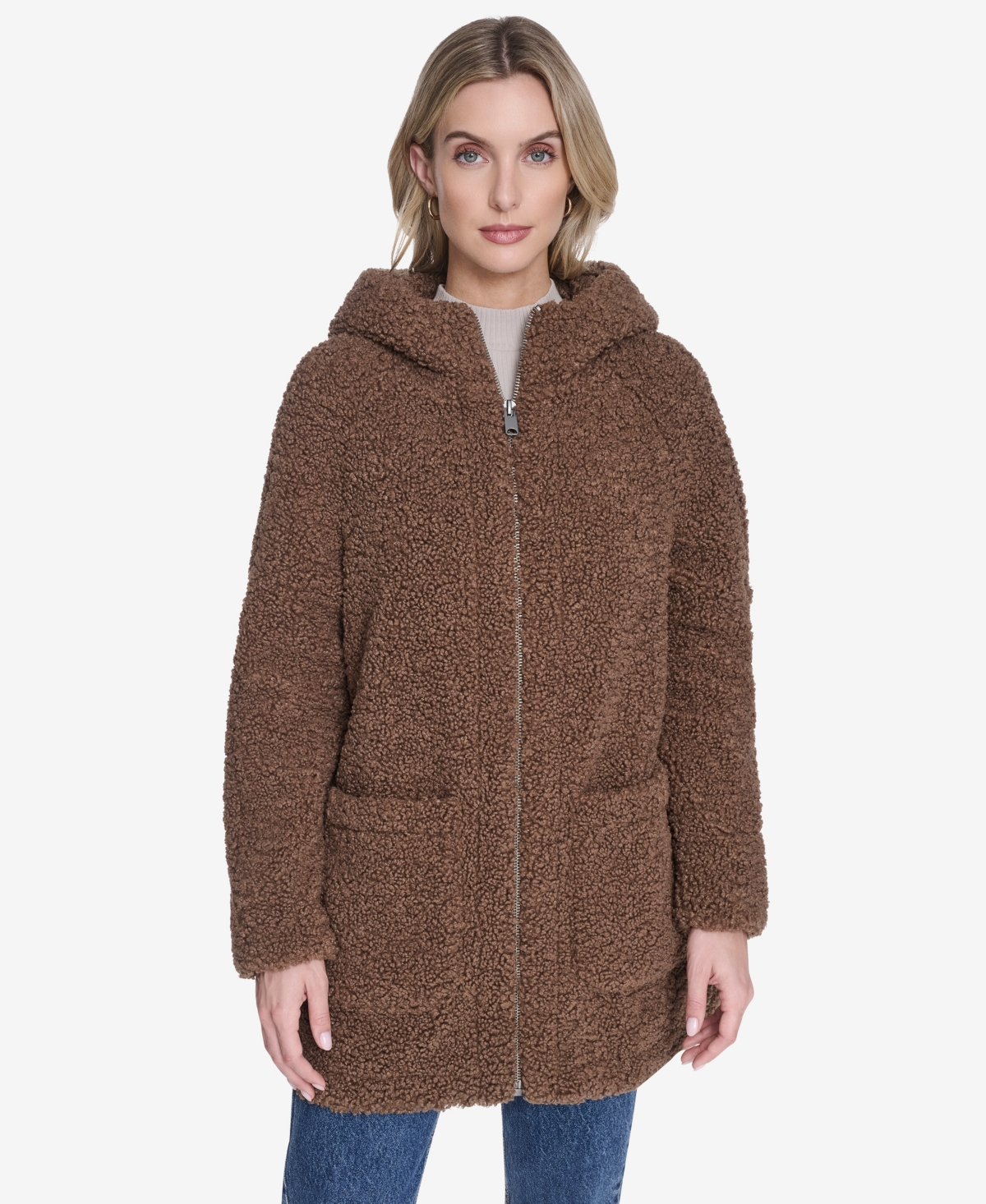 Click here for Womens Seneca Soft Sherpa Womens Teddy Coat - Waln... prices