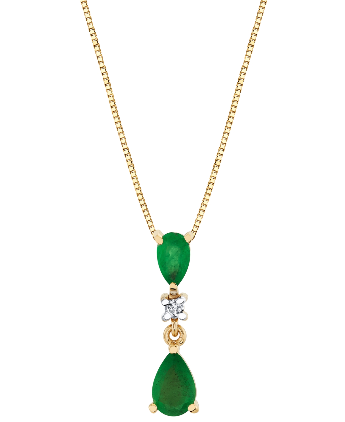Click here for Macys Emerald (5/8 ct. t.w.) & Diamond Accent Pend... prices