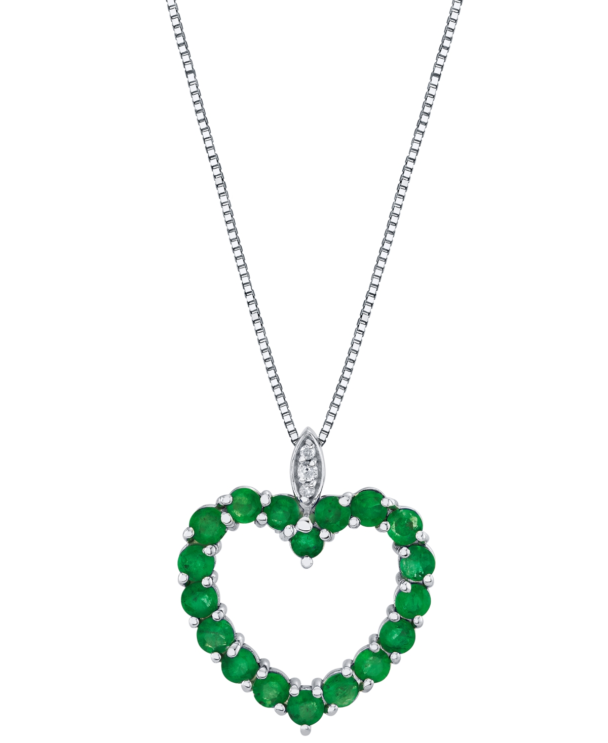 Click here for Macys Emerald (1-3/8 ct. t.w.) & Diamond Accent He... prices