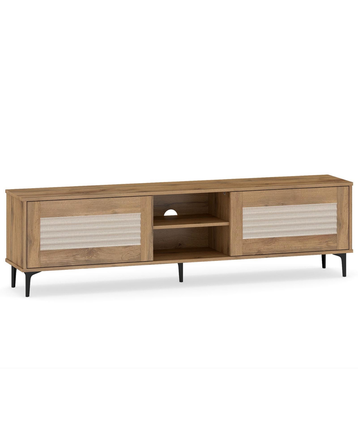 Click here for Sugift Tv Stand for TVs up to 70 in with Fluted Fr... prices