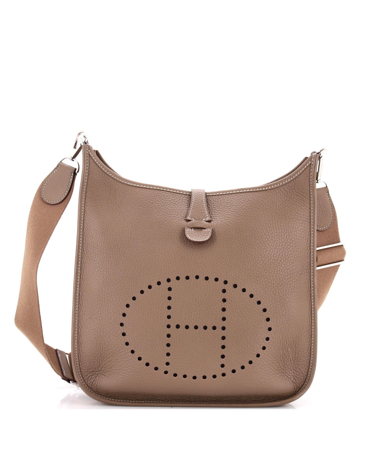Click here for Pre-Owned HERMES Pm Evelyne Bag Gen Iii Clemence -... prices
