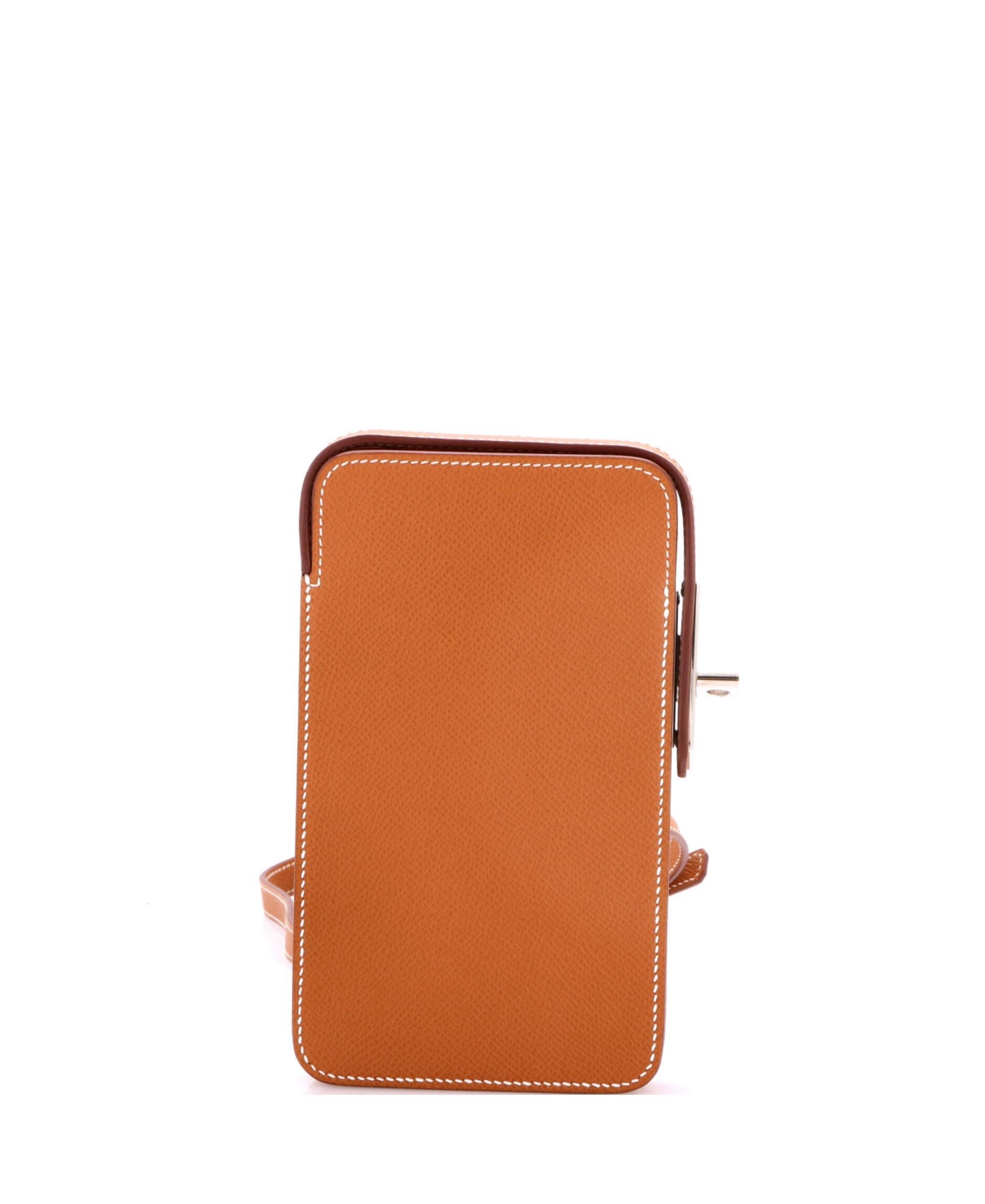 Click here for Pre-Owned HERMES Hac a Box Phone Case Epsom - Brow... prices