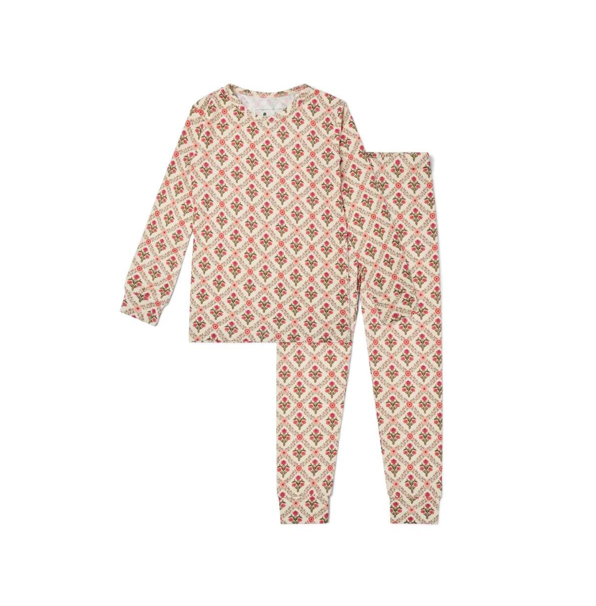 Click here for Motette Toddler Girls Holly Trellis Pajama Set - H... prices