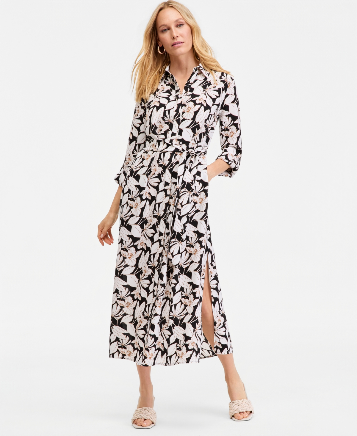 Click here for I.n.c. International Concepts Womens Printed Butto... prices