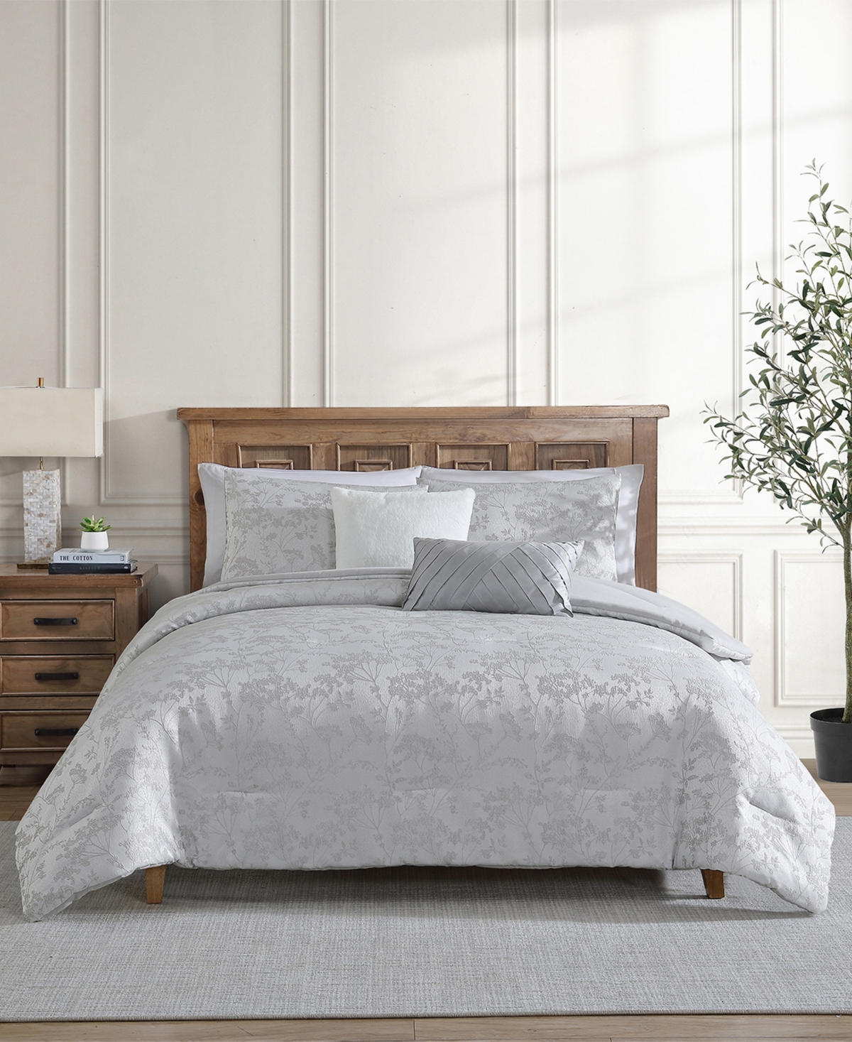 Click here for Vcny Home Nikka Jacquard Floral 5-Pc. Comforter Se... prices