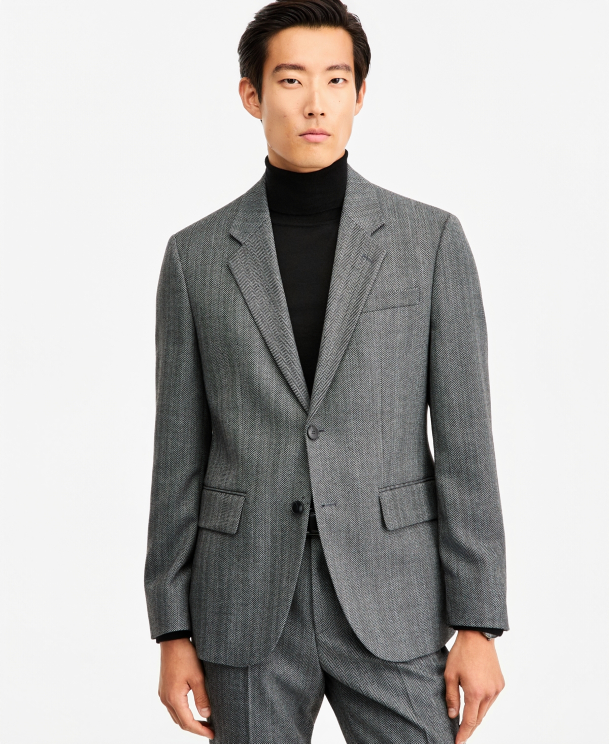 Click here for Hugo by Hugo Boss Mens Modern-Fit Herringbone Suit... prices