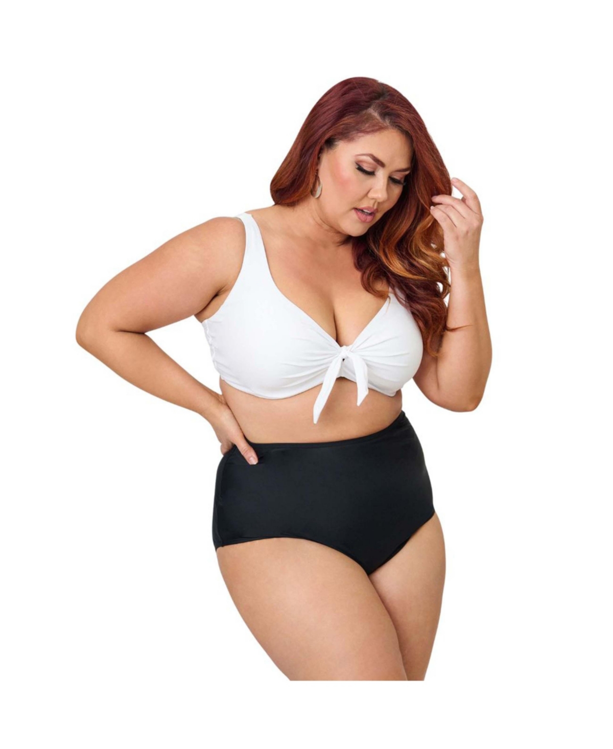 Click here for Unique Vintage Plus Size High Waist Louise Bikini... prices