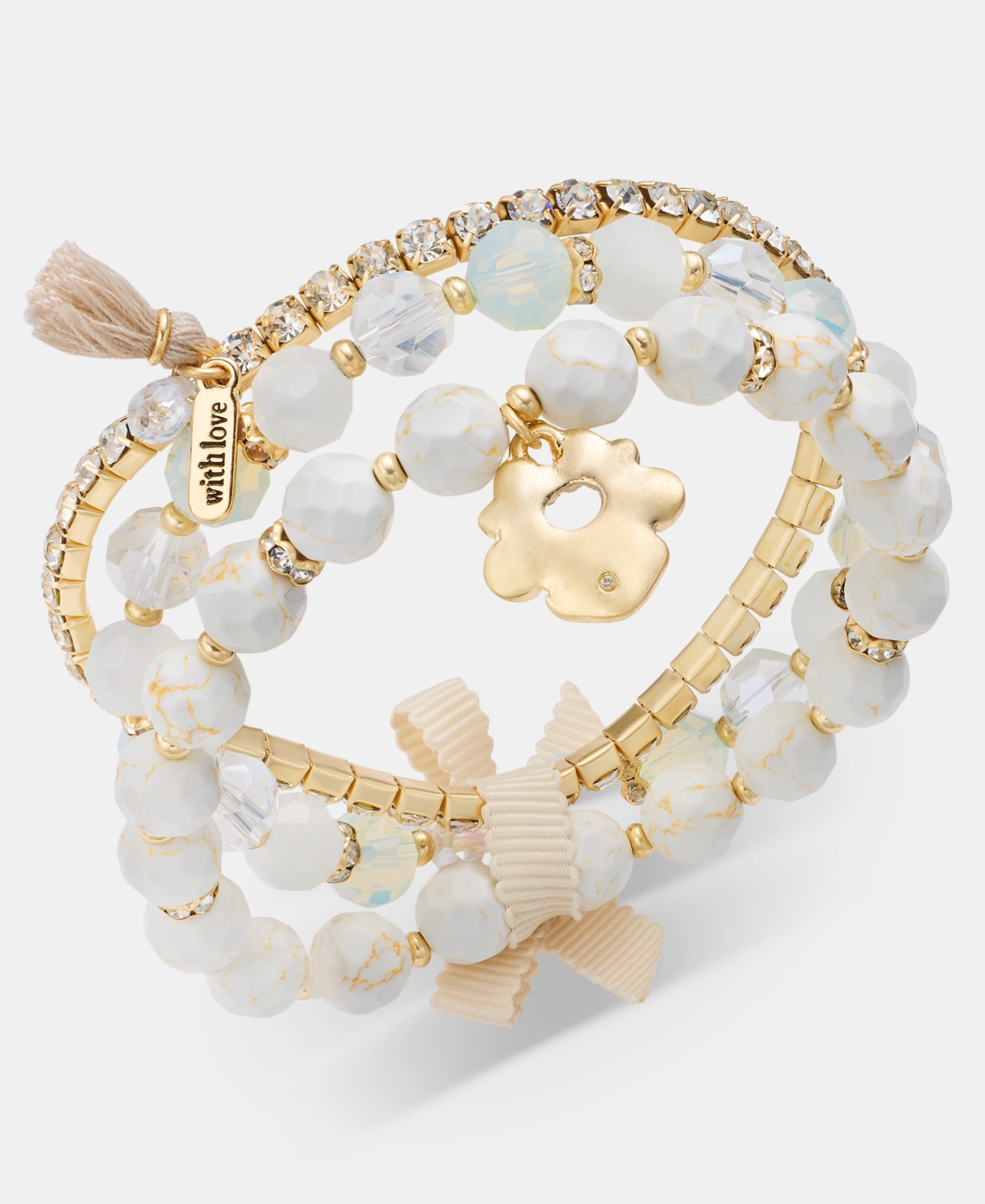 Click here for lonna & lilly 3-Pc. Set Beaded Stretch Bracelets -... prices
