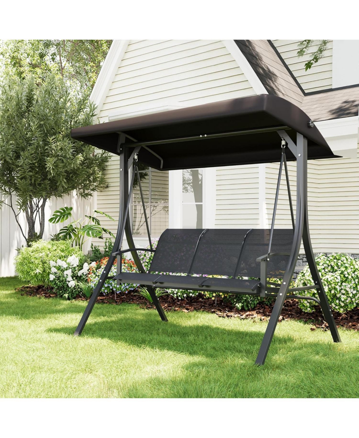 Click here for gaomon 3-Seat Porch Swing Chair  Outdoor Patio Han... prices