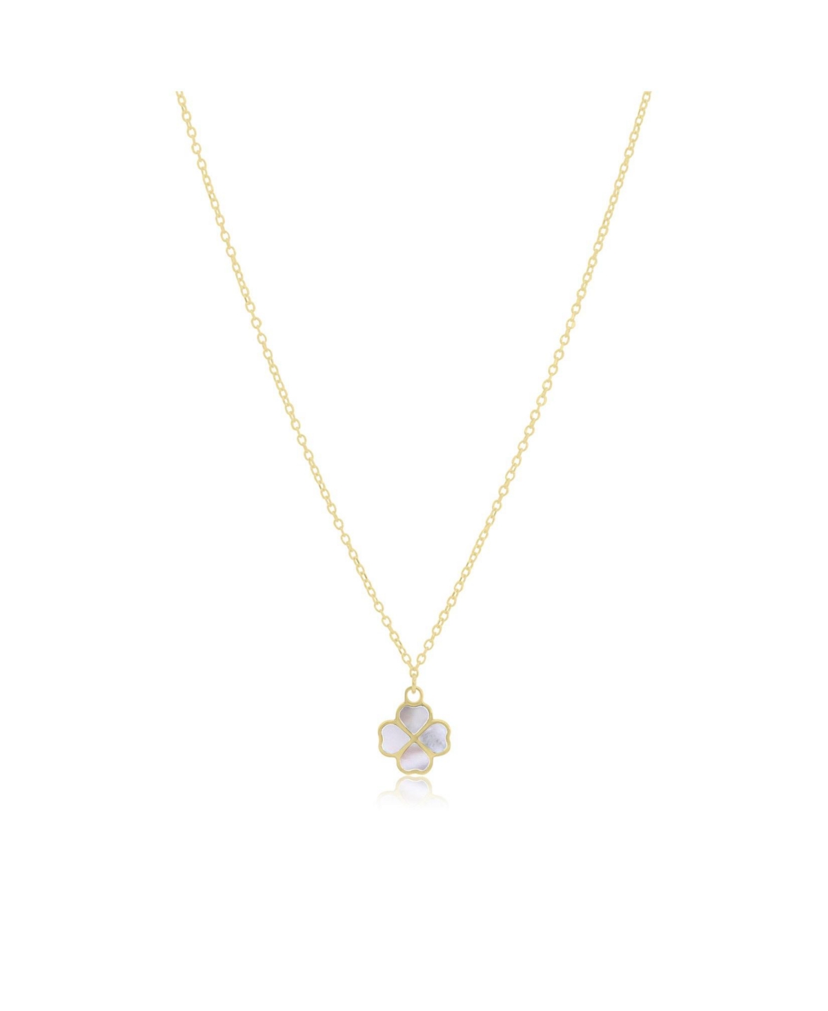 Click here for The Lovery Mother of Pearl Lucky Clover Necklace 1... prices