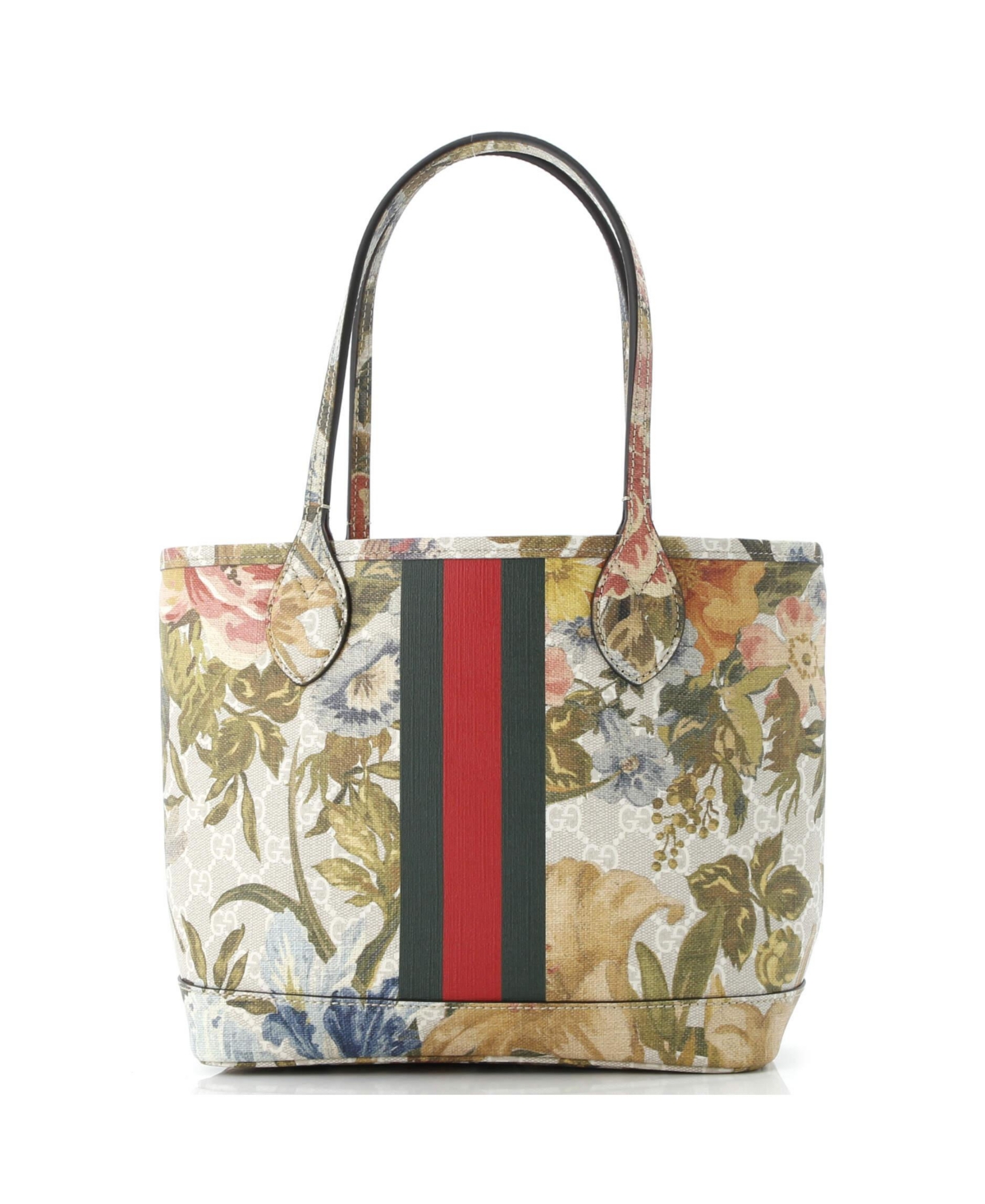 Click here for Pre-Owned Gucci Medium Ophidia Tote Water Flora Gg... prices