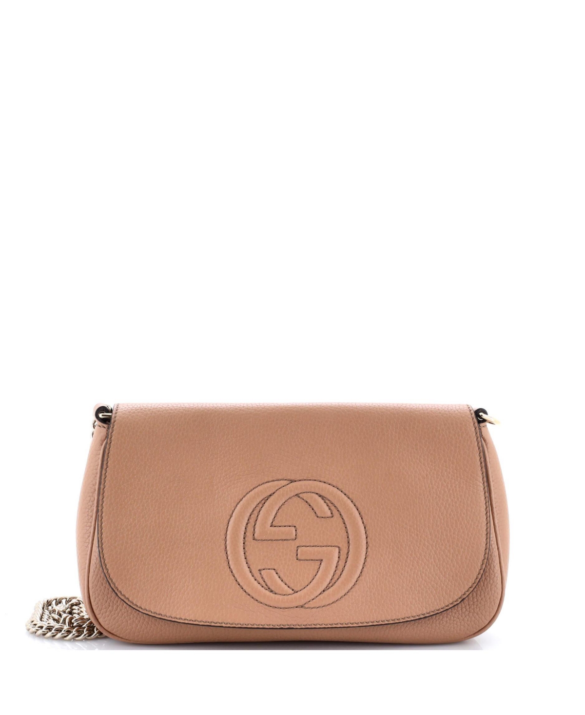 Click here for Pre-Owned Gucci Medium Soho Chain Crossbody Bag Le... prices