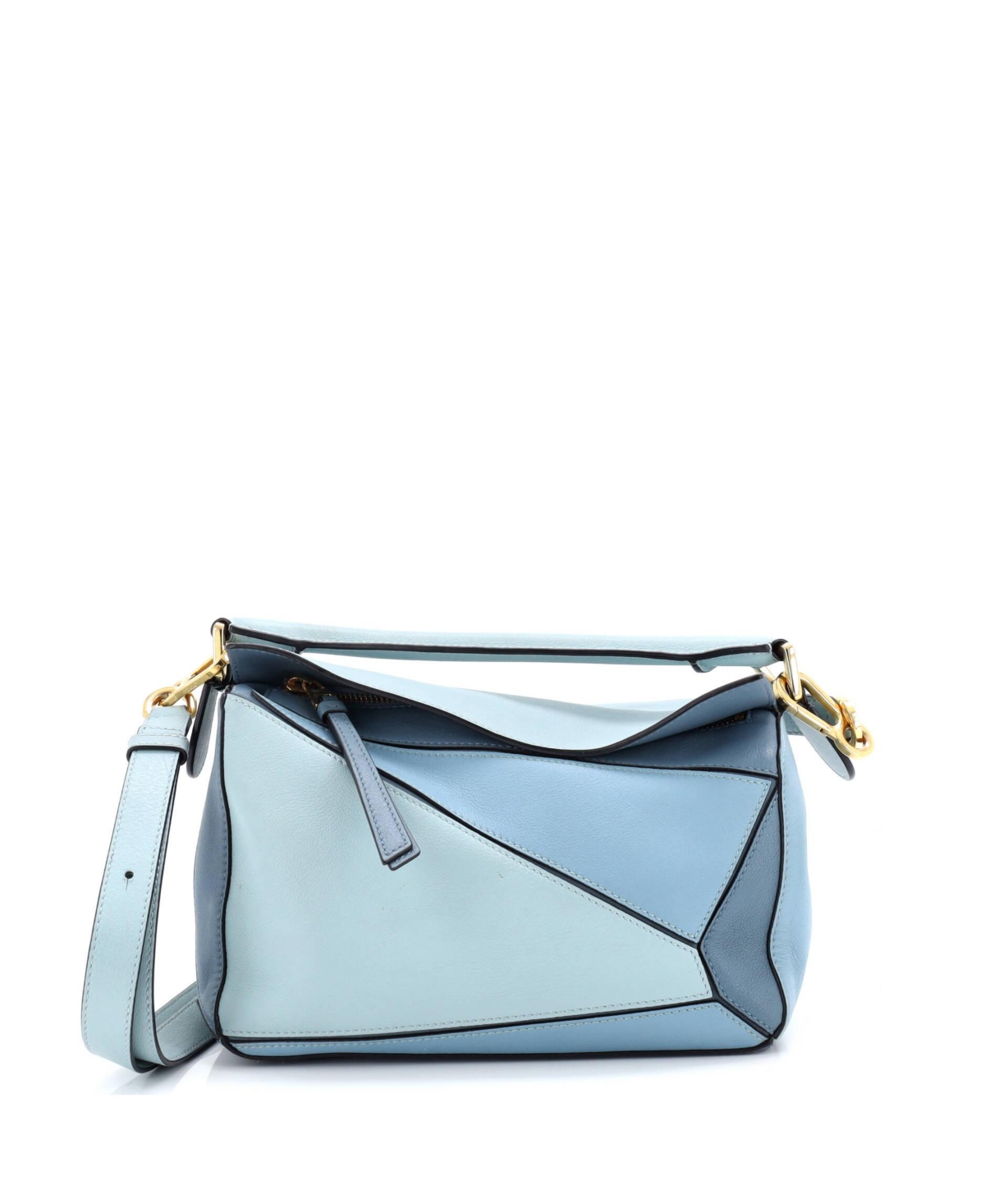 Click here for Pre-Owned Loewe Small Puzzle Bag Leather - Blue prices