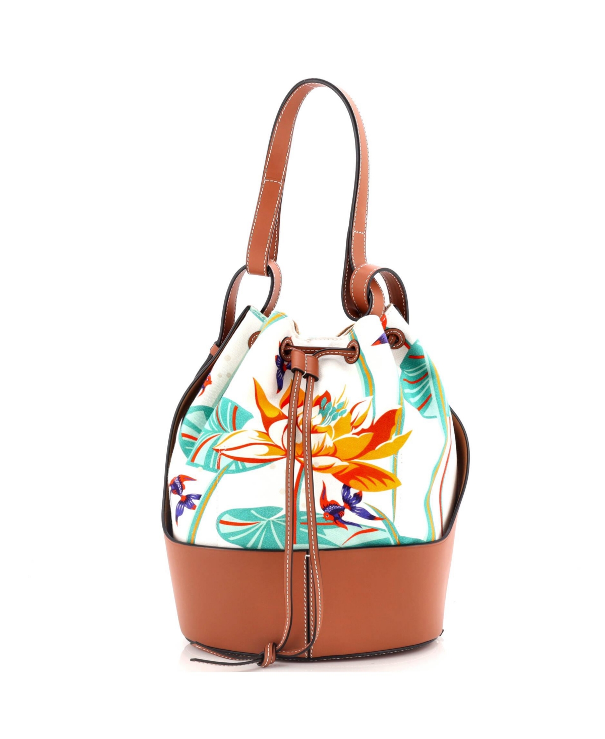 Click here for Pre-Owned Loewe Medium Balloon Bucket Bag Printed... prices
