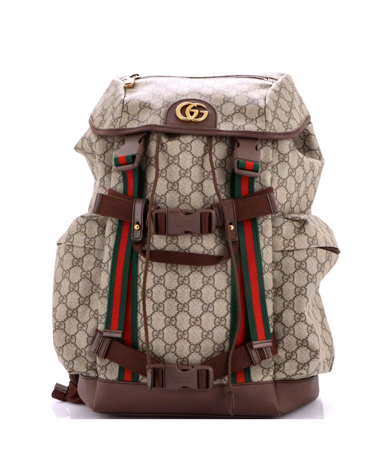 Click here for Pre-Owned Gucci Skateboard Backpack Gg Coated Canv... prices