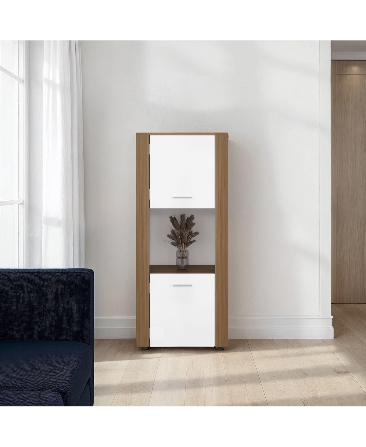 Click here for Depot E-Shop Hyder Bookcase with Upper and Lower D... prices