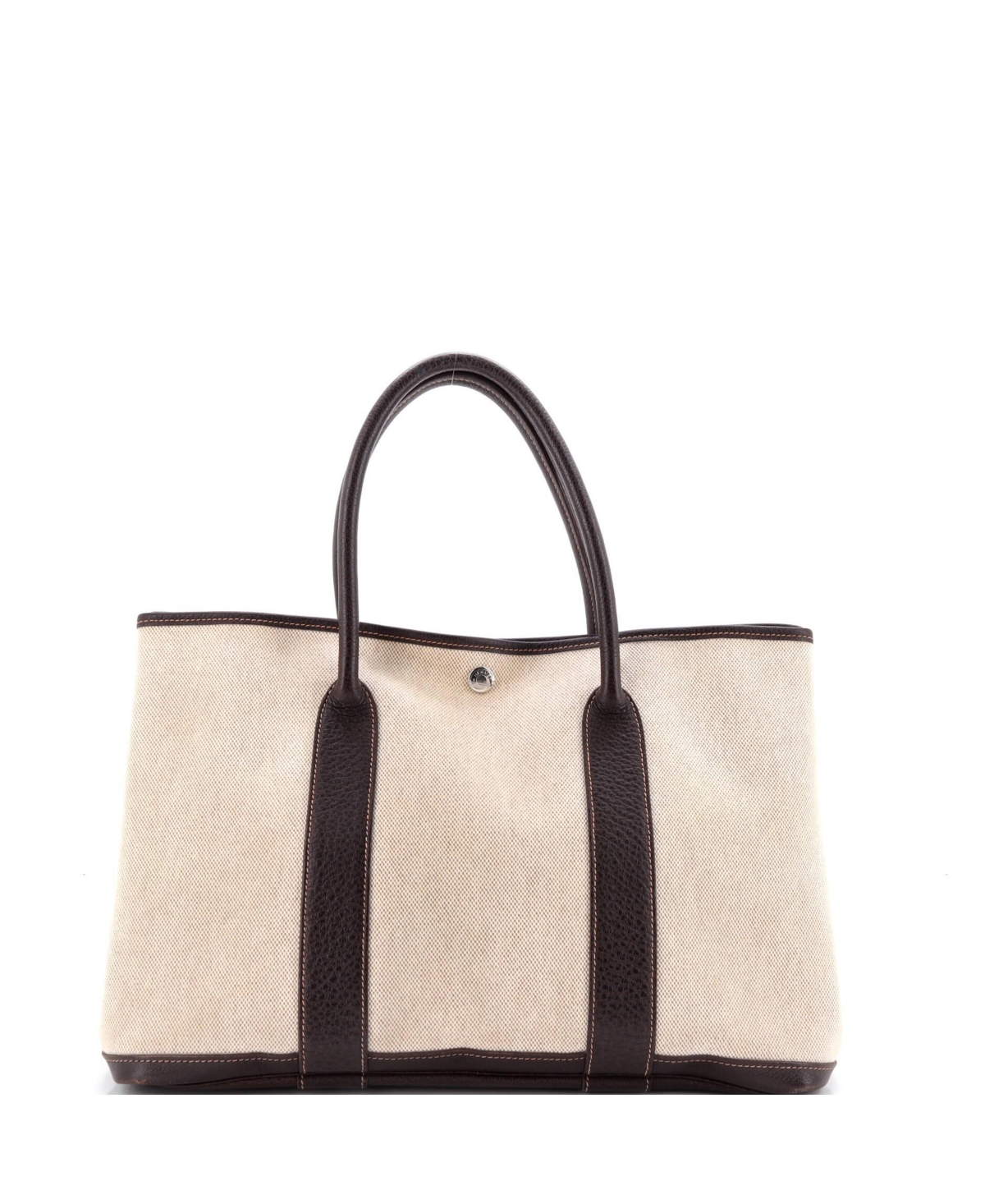 Click here for Pre-Owned HERMES 36 Garden Party Tote Toile and Le... prices