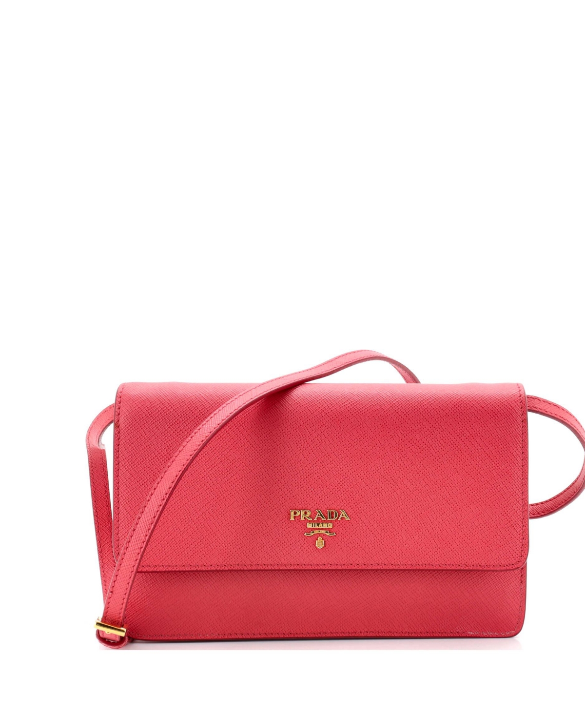 Click here for Pre-Owned Prada Wallet Crossbody Saffiano Leather... prices